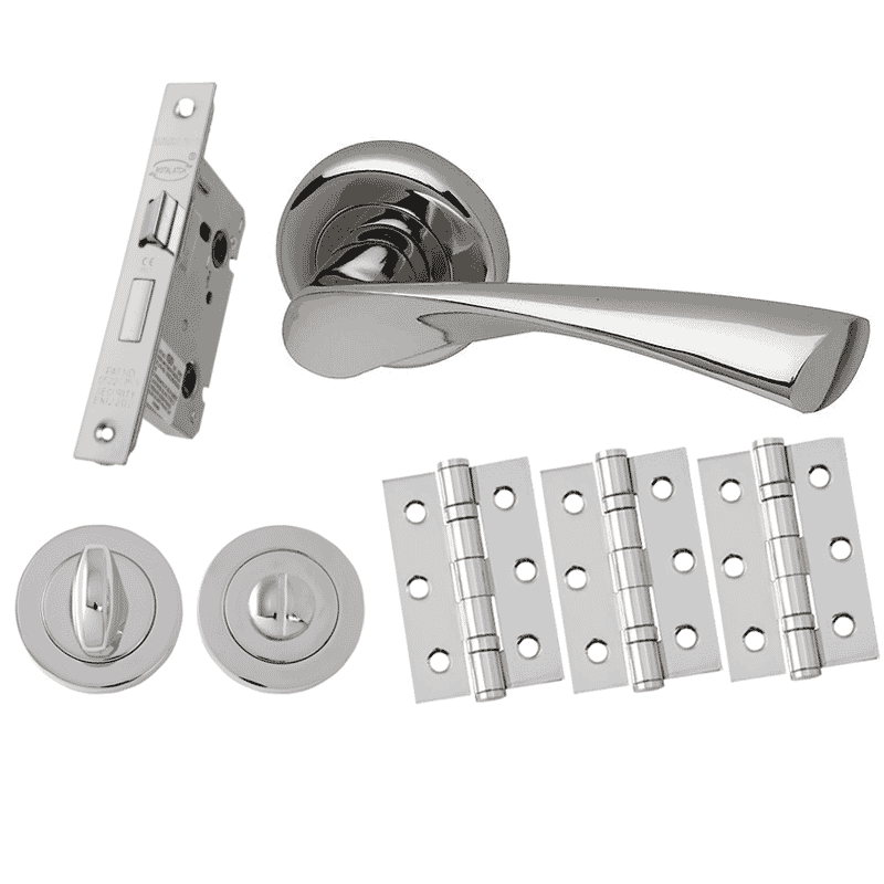 Chellaston Chrome Handle Pack at Vivid Doors