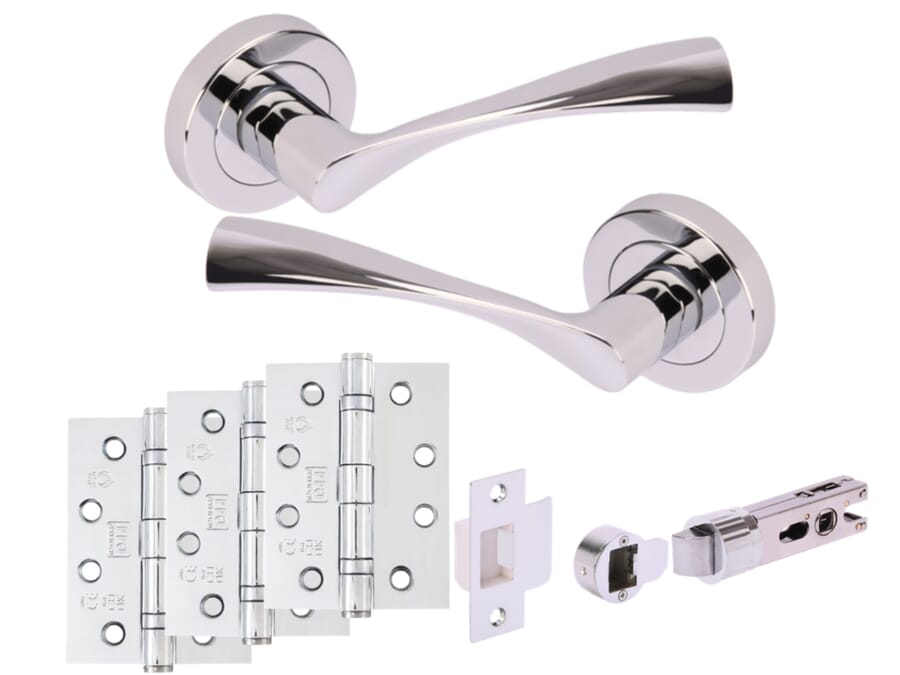 Chellaston Polished Chrome Bullet Handle Pack from Doors & More