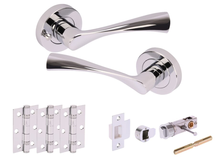 Chellaston Polished Chrome Bullet Handle Pack from Doors & More