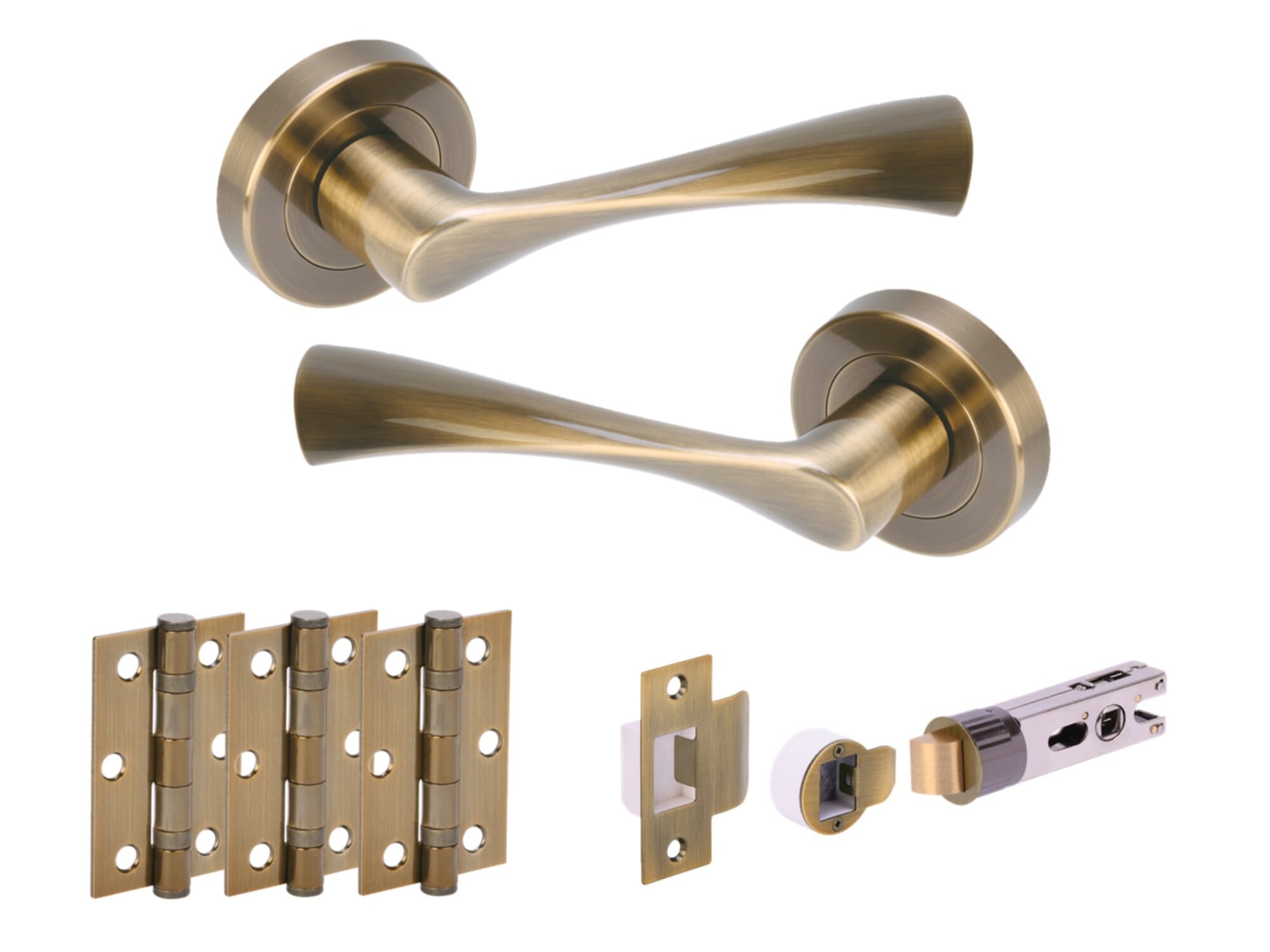 Chellaston Antique Brass Bullet Handle Pack At Express Doors Direct