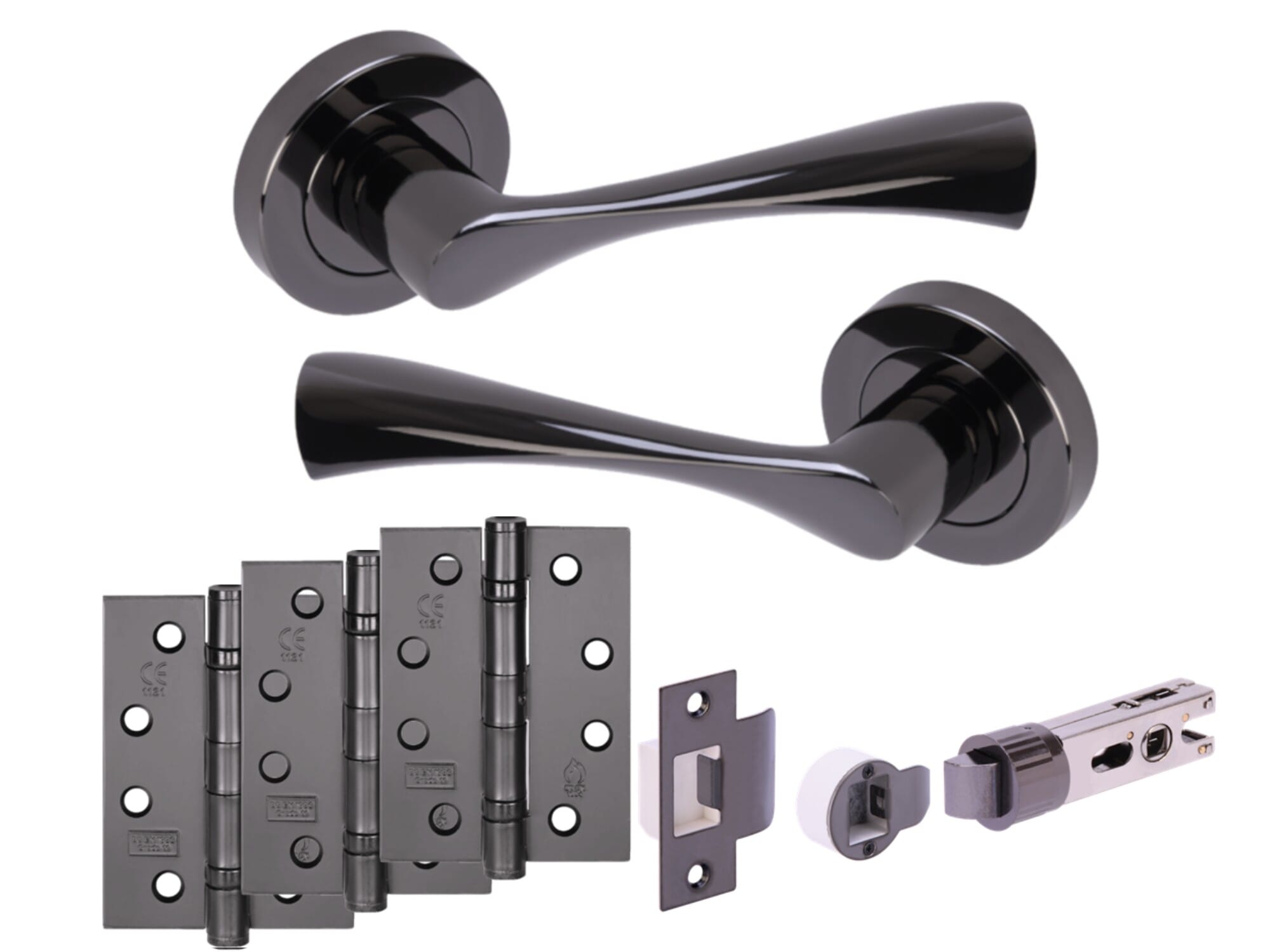 Chellaston Black Nickel Bullet Handle Pack at Vivid Doors