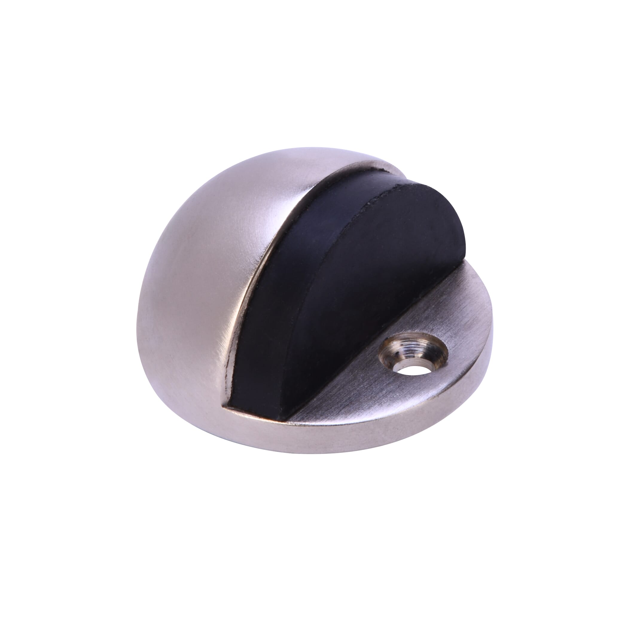 Satin Nickel Half Moon Door Stop At Climadoor