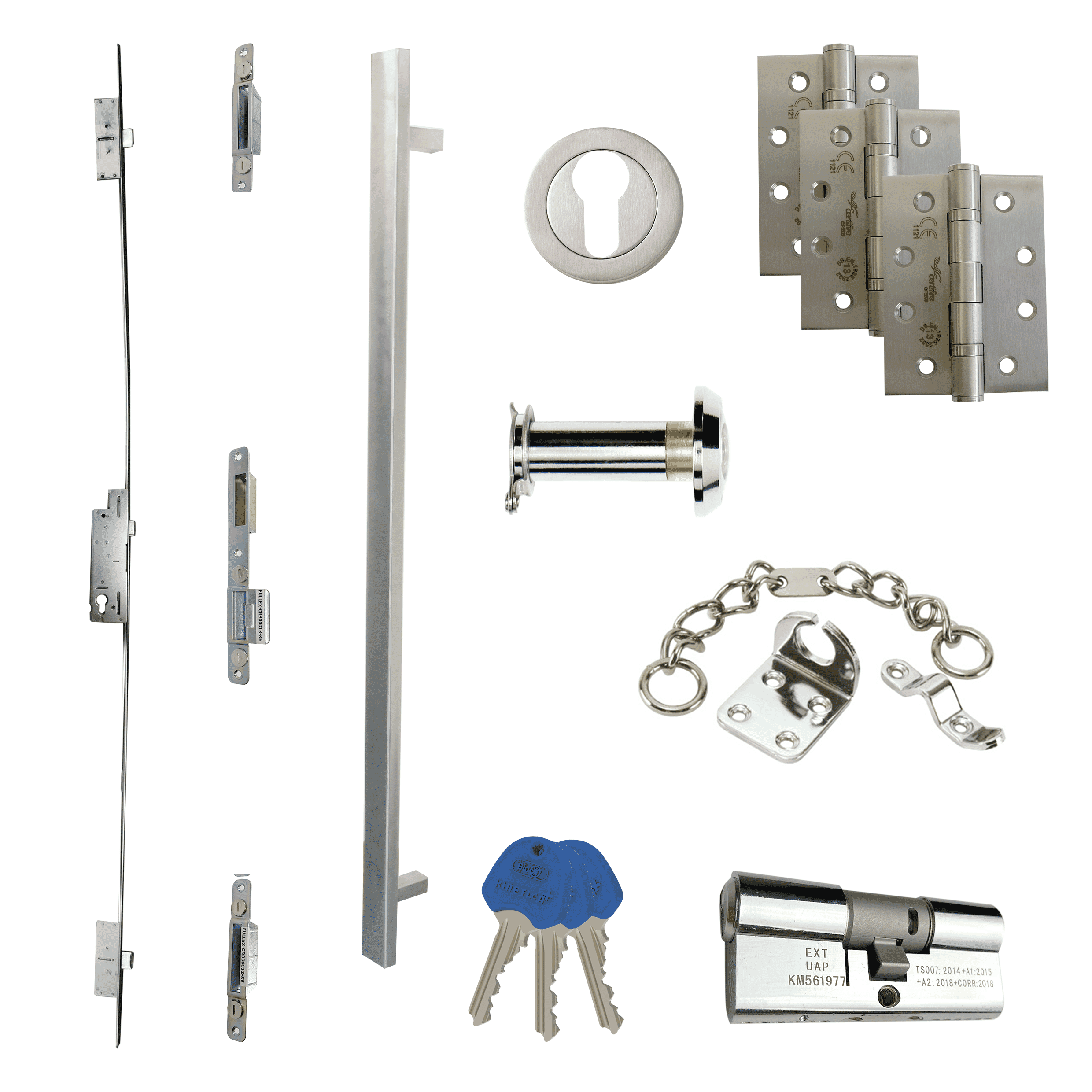 1200mm Steel Square Pull Handle at Express Doors Direct