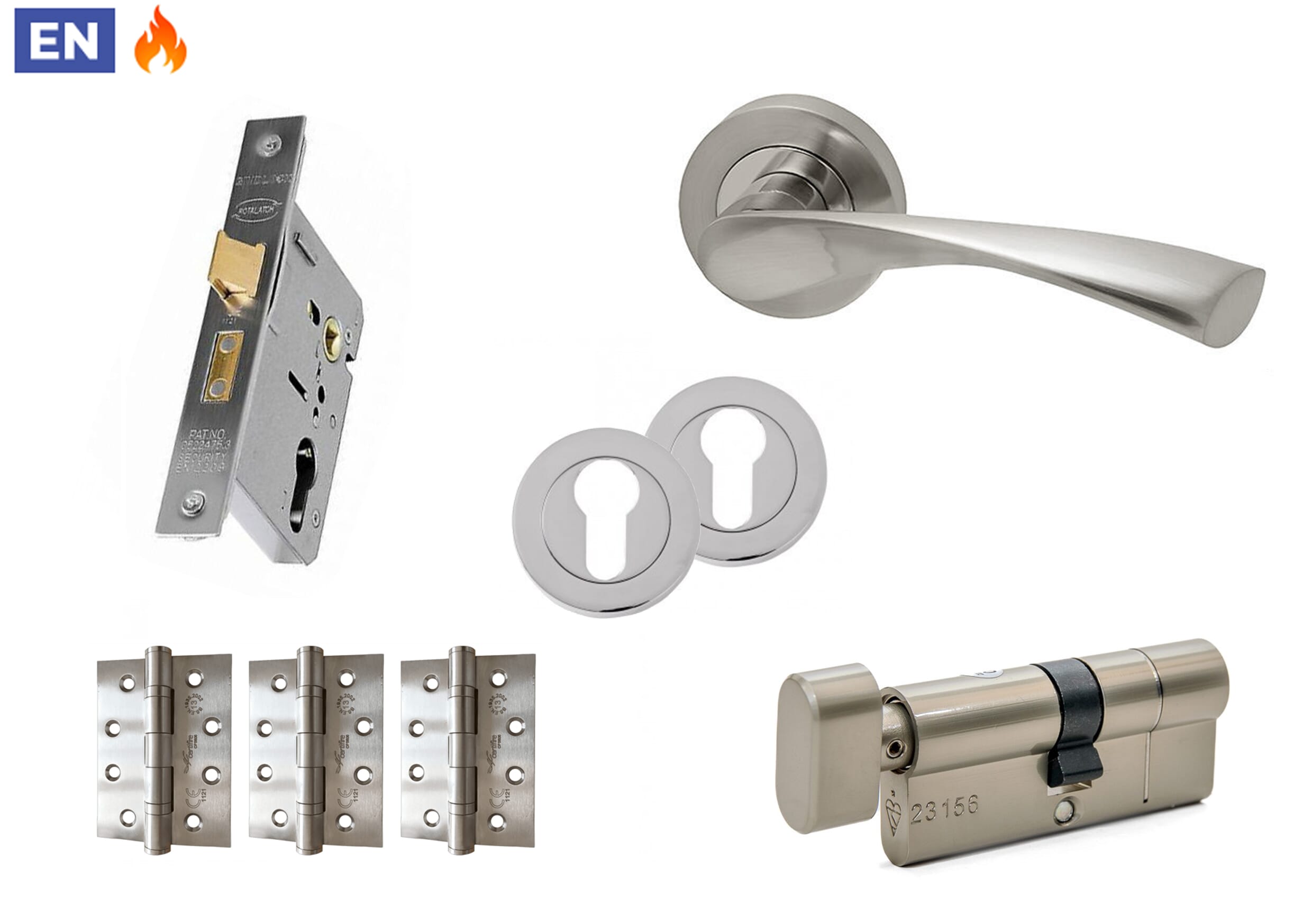 FD30 Fire Door Sash Lock Pack at Express Doors Direct