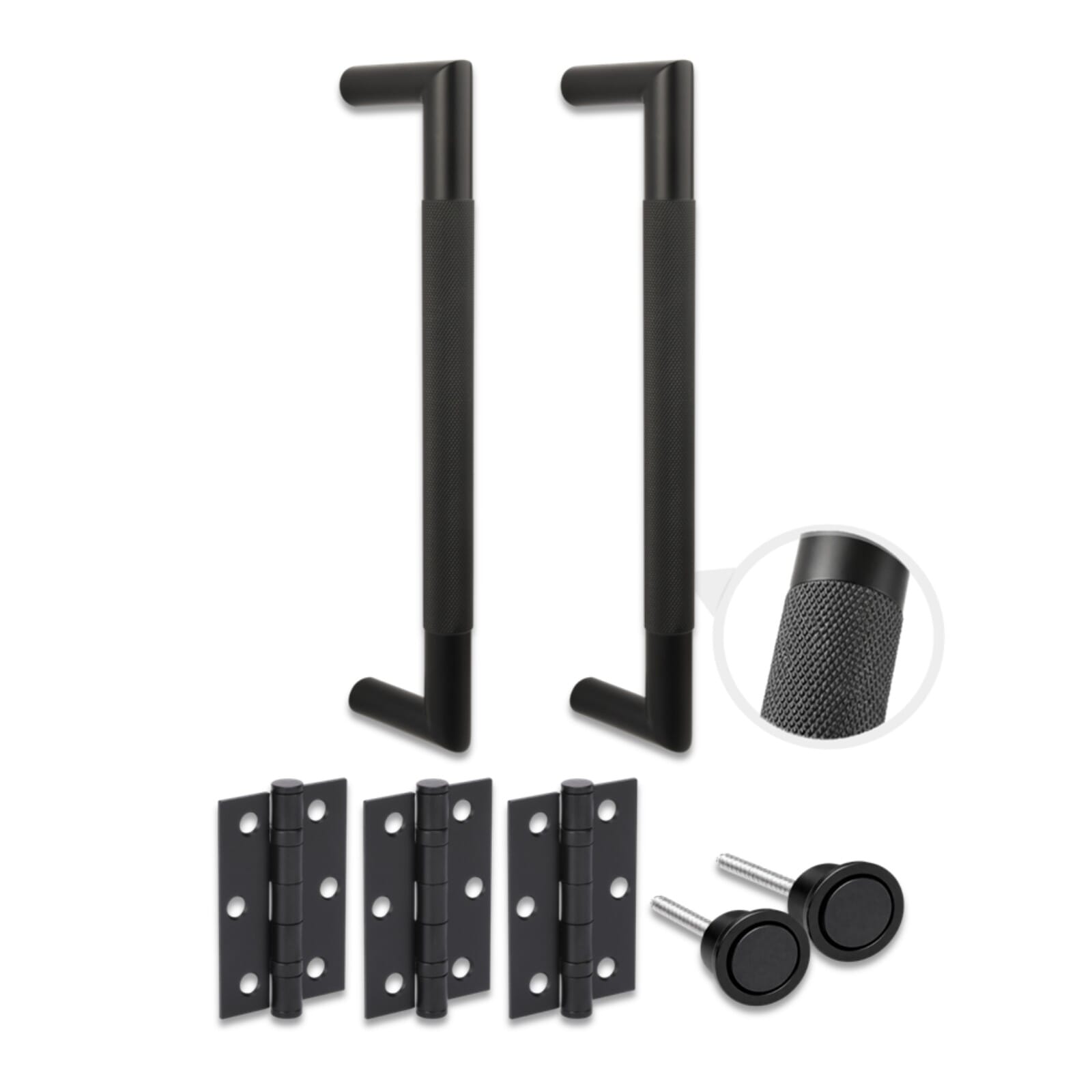 20x320mm - Rounded Knurled Handle with Magnetic Catch at Express Doors ...