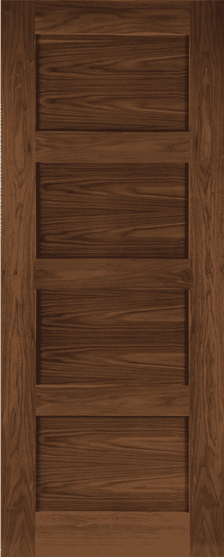 Coventry Walnut - Prefinished Fd30 Fire Door Set At Express Doors Direct