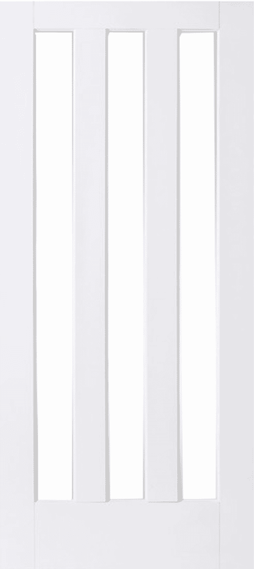 Aston Clear Glass White Internal Door Set At Express Doors Direct