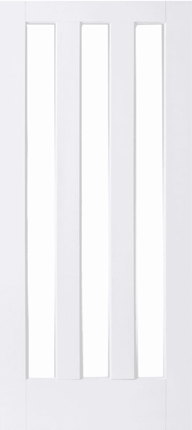 Aston Clear Glass White Internal Door Set At Climadoor