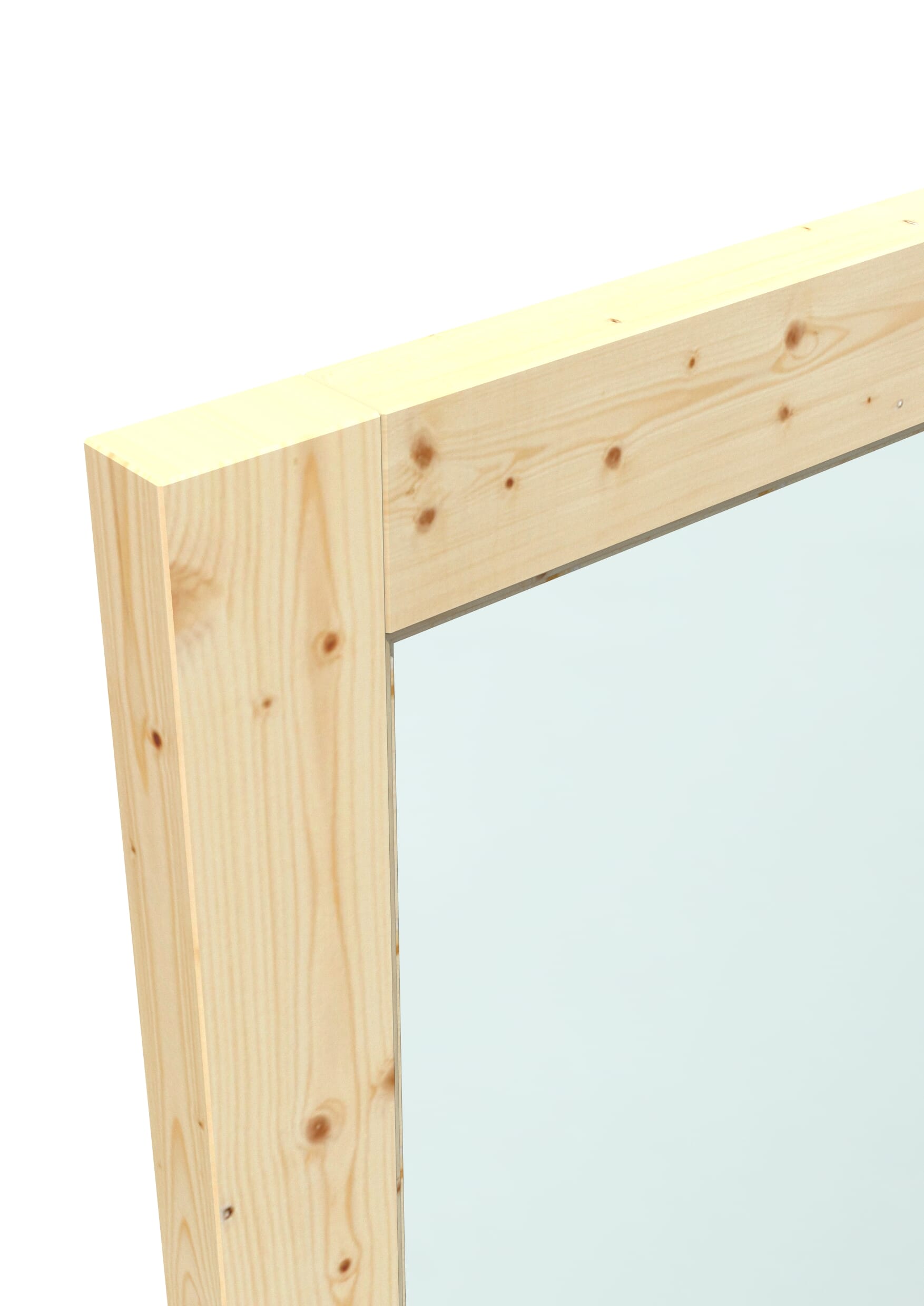 2XG Solid Pine Clear Single Glazed External Door at Vivid Doors