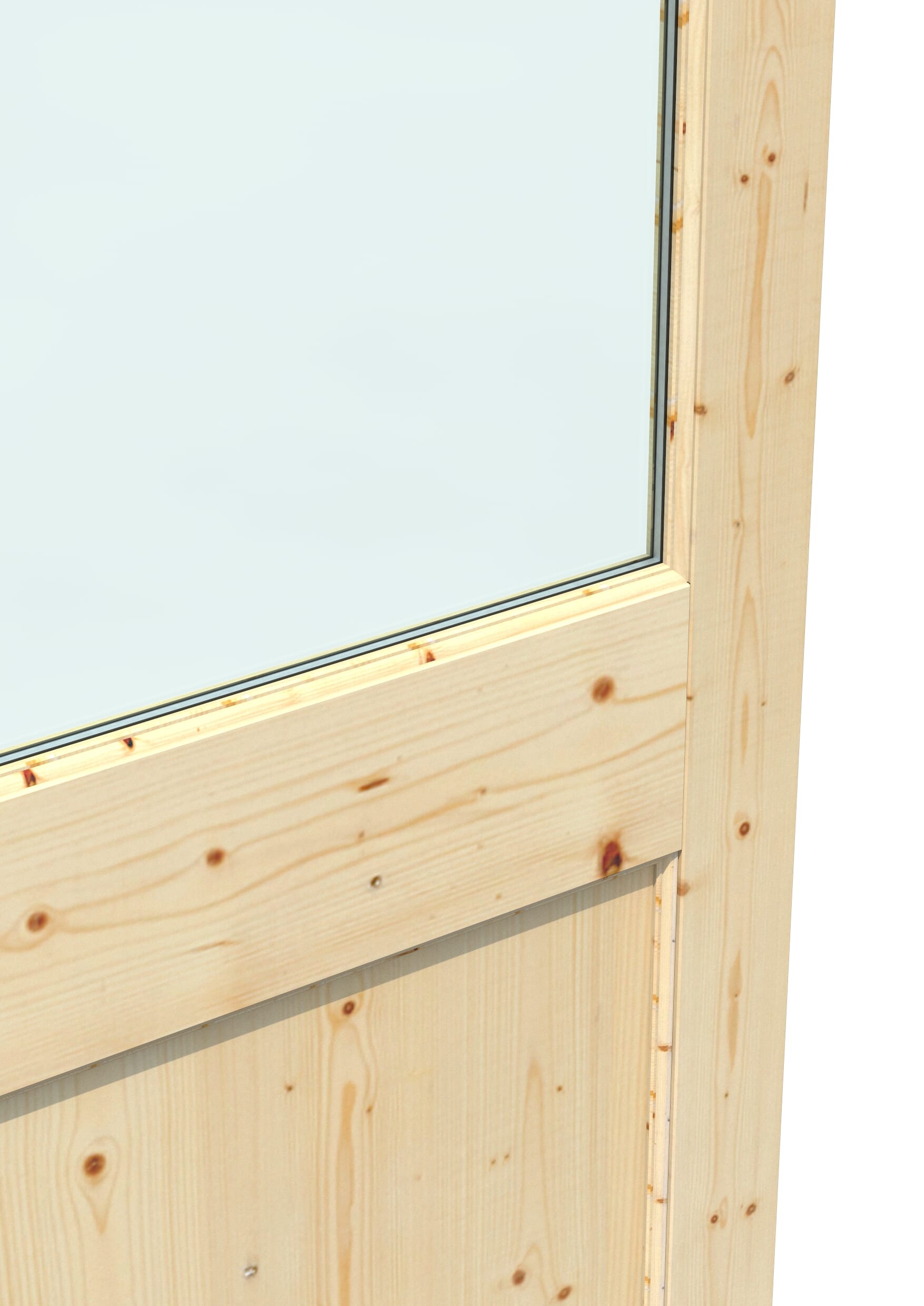 2xg Solid Pine Clear Single Glazed External Door At Climadoor