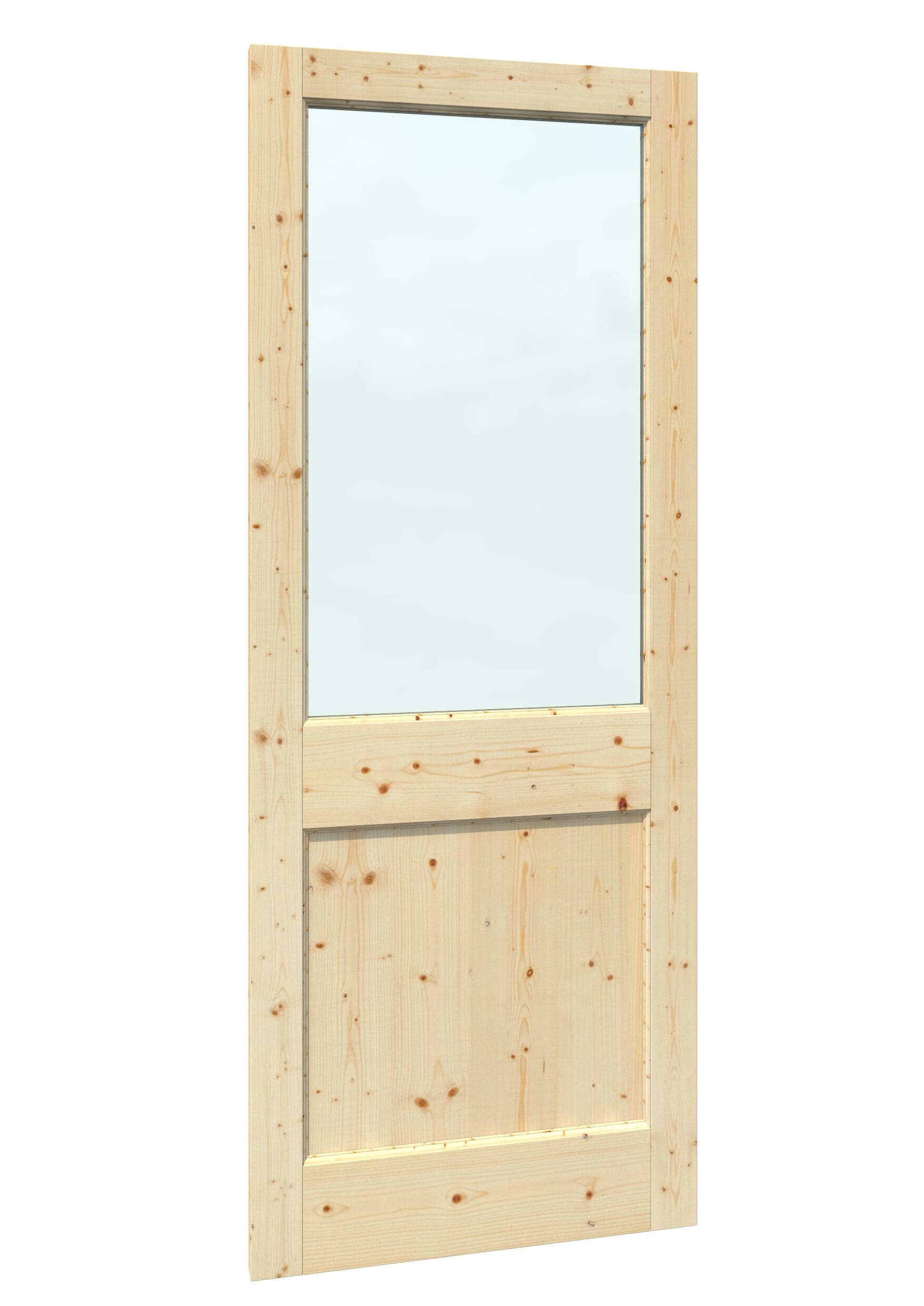 2XG Solid Pine Clear Single Glazed External Door at Vivid Doors