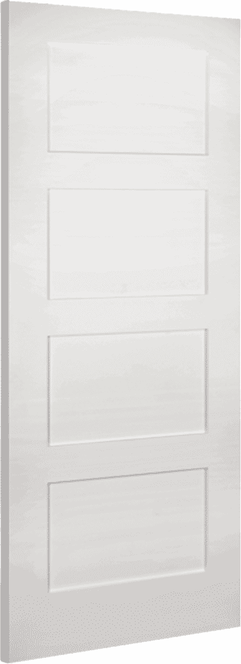 Coventry White 4 Panel Shaker Fire Door at Vivid Doors