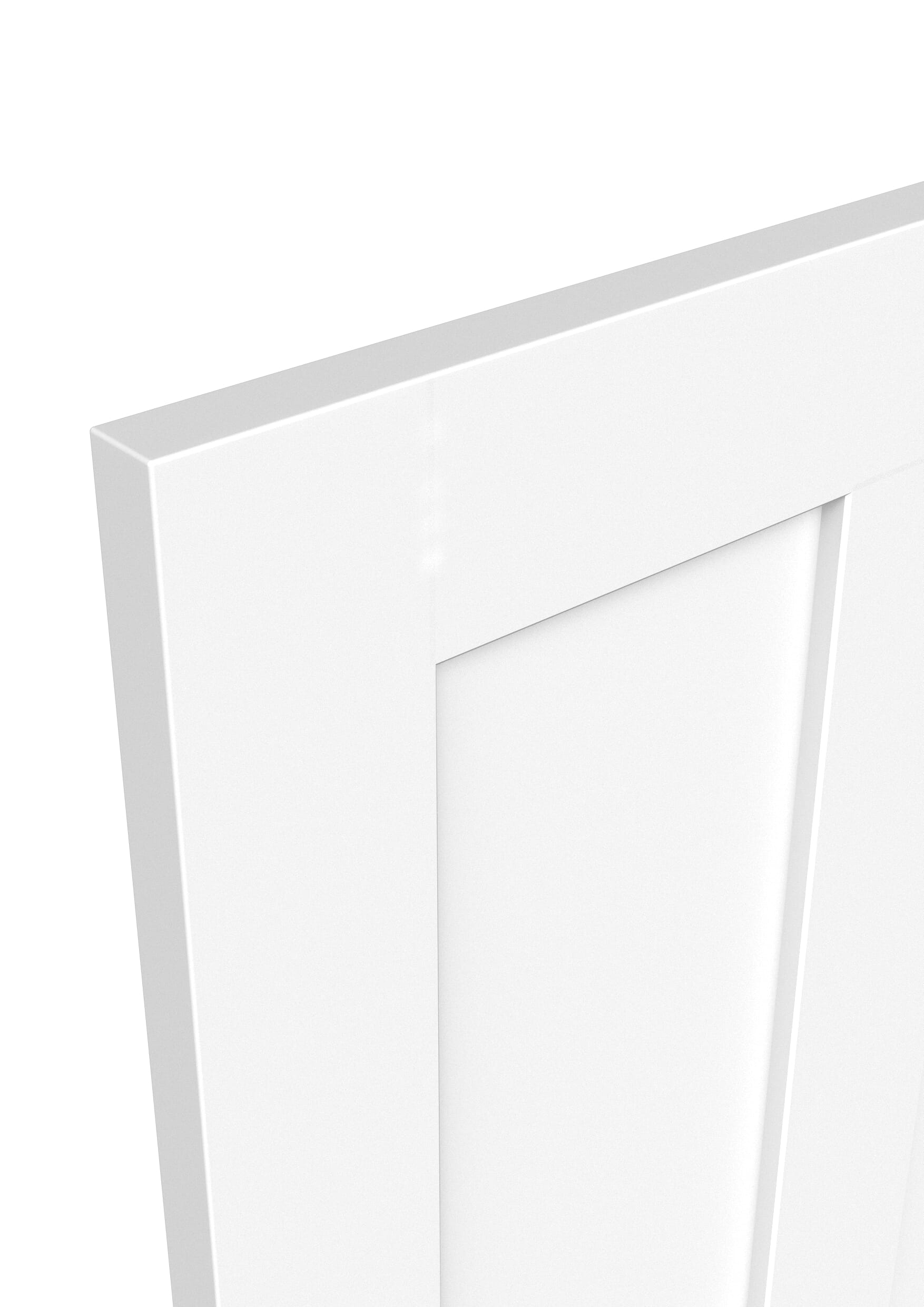 White Victorian 4 Panel Shaker Prefinished Fire Door at Vivid Doors