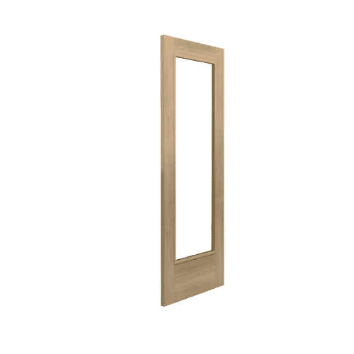 1981 x 686 x 44mm Oak Fuji Glazed Fire Door at Vibrant Doors