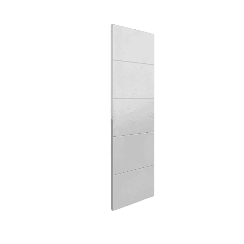 Smooth Horizontal Moulded White Fire Door at Vibrant Doors