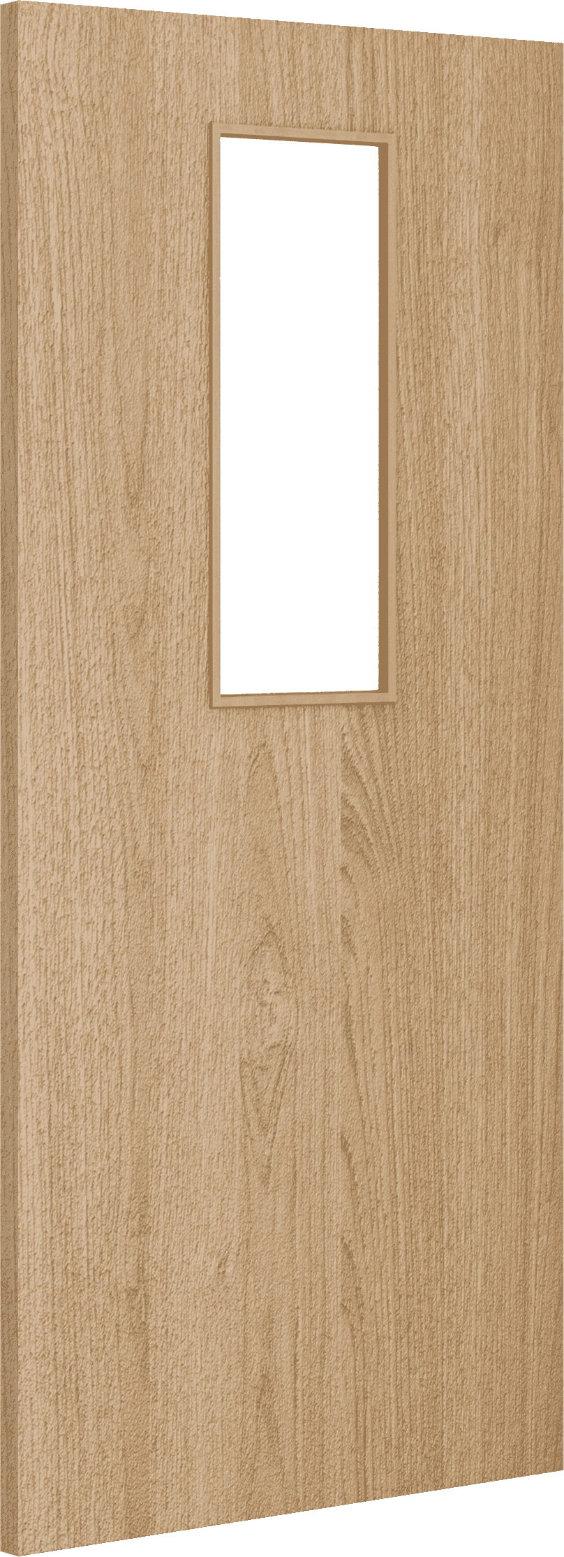 Architectural Oak 14 Clear Glazed - Prefinished FD60 Fire Door Blank at ...