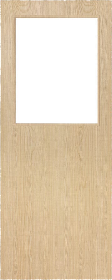 Architectural Ash 01 Clear Glazed - Prefinished Fire Door Blank at ...