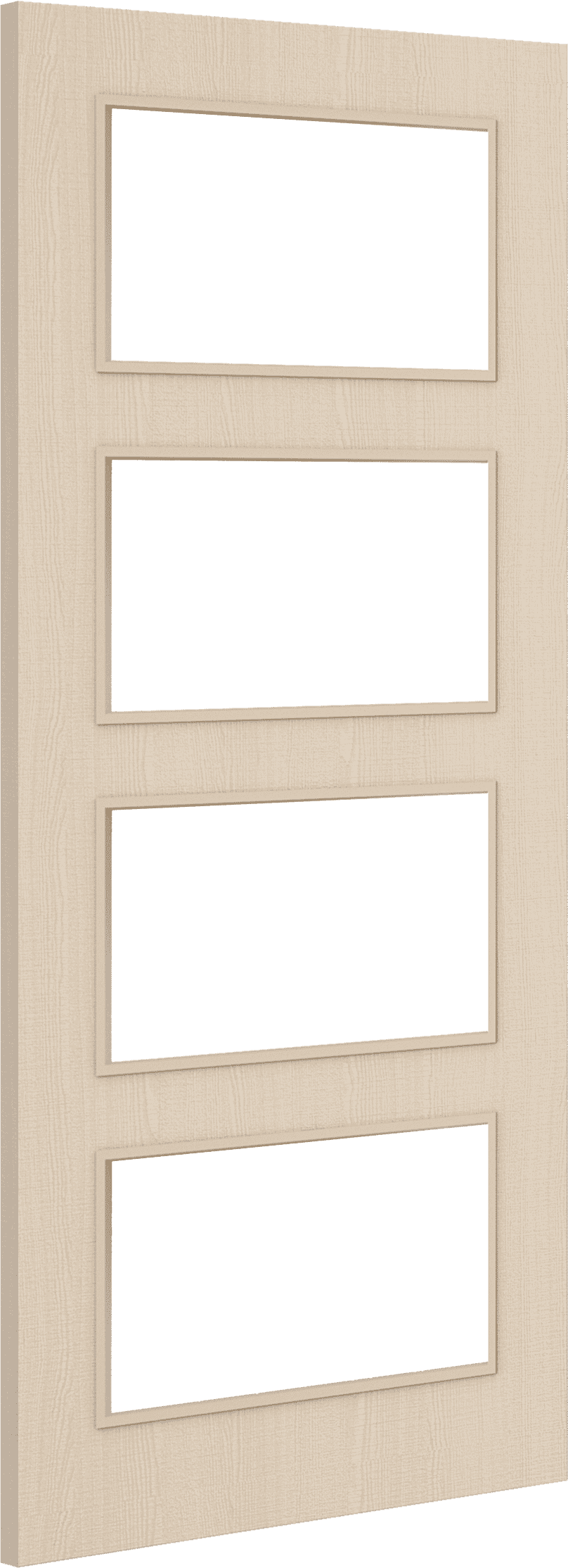 Architectural Ash 04 Clear Glazed - Prefinished Fire Door Blank at ...