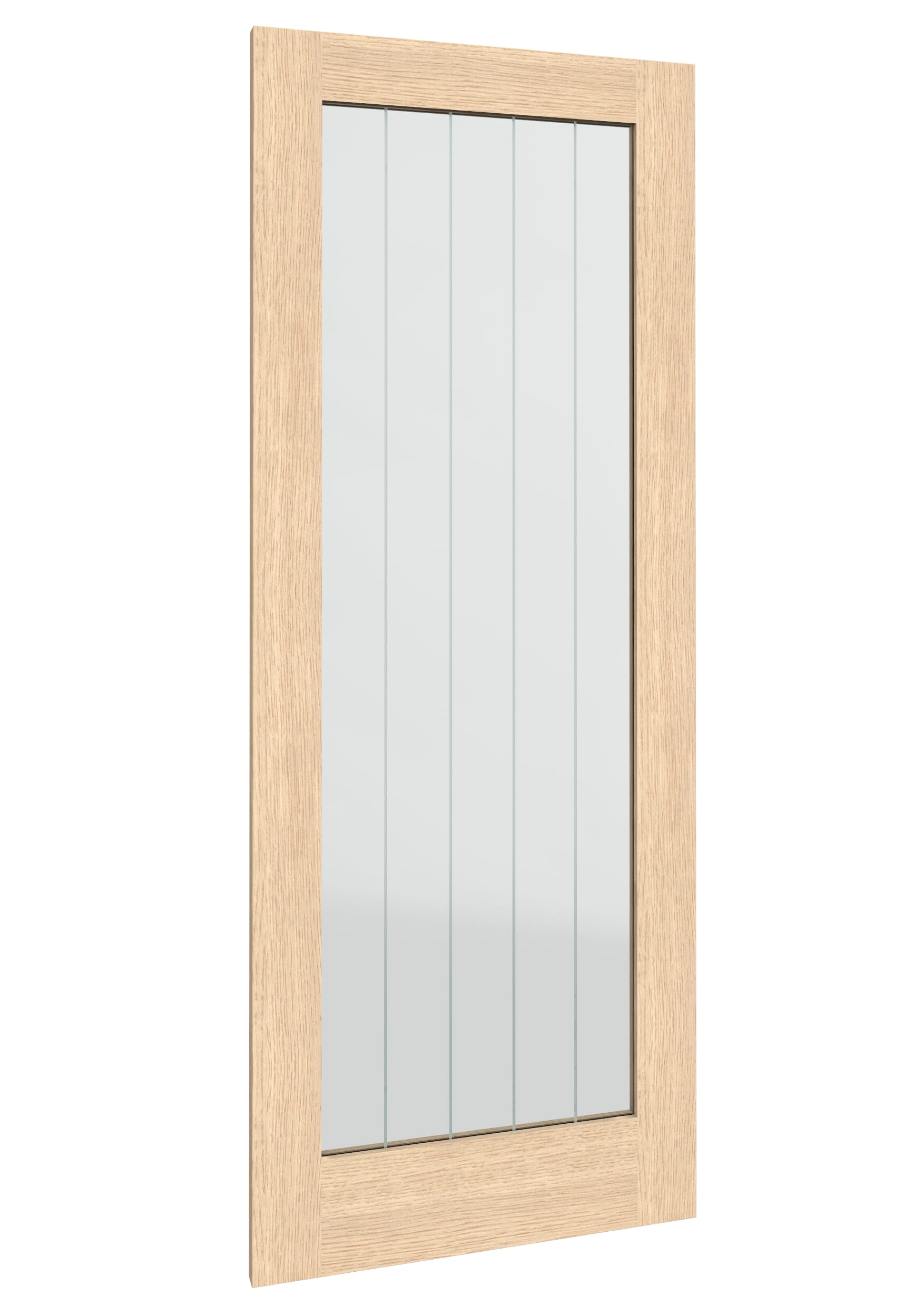 Mexicano Oak P10 Brilliant Cut Glazed Fire Door at Vivid Doors