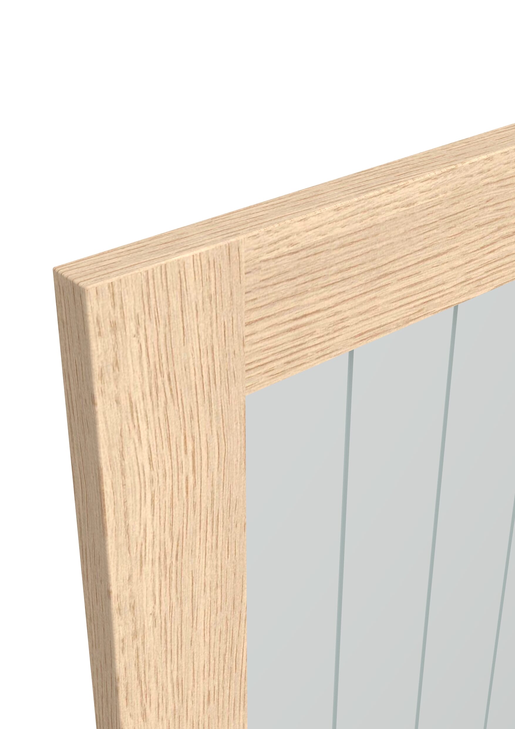 Mexicano Oak P10 Brilliant Cut Glazed - Prefinished Fire Door at Vivid ...