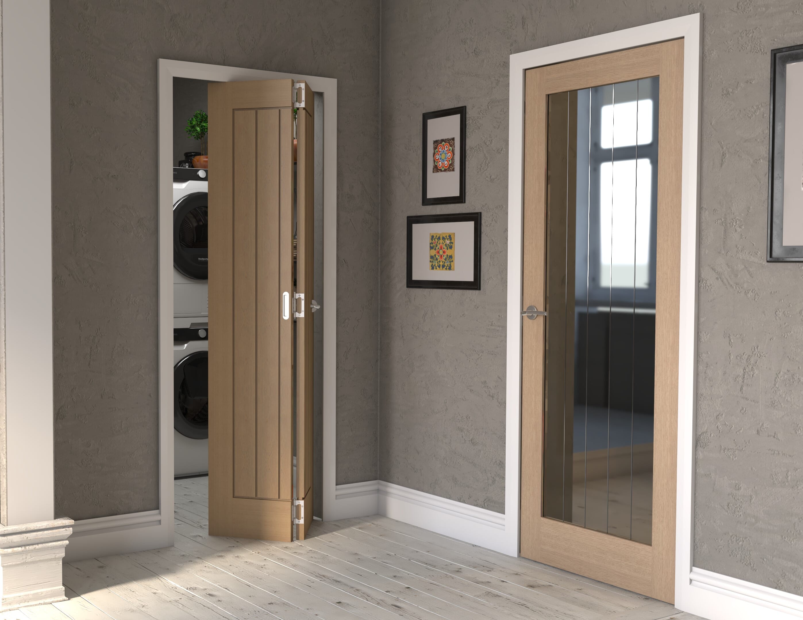 838x1981x44mm (33") Mexicano Oak P10 Brilliant Cut Glazed Fire Door at ...