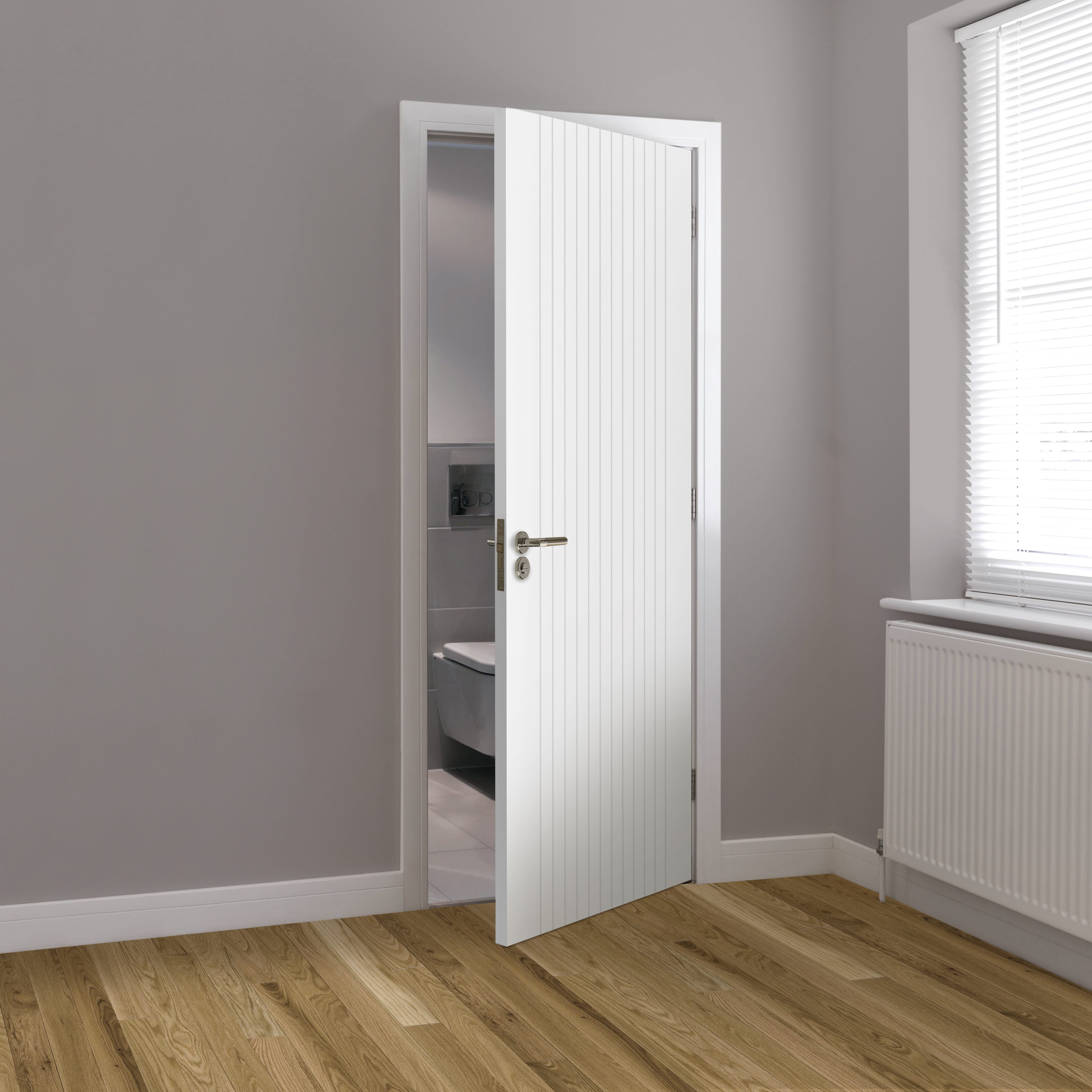 Aria White Fire Door at Vivid Doors