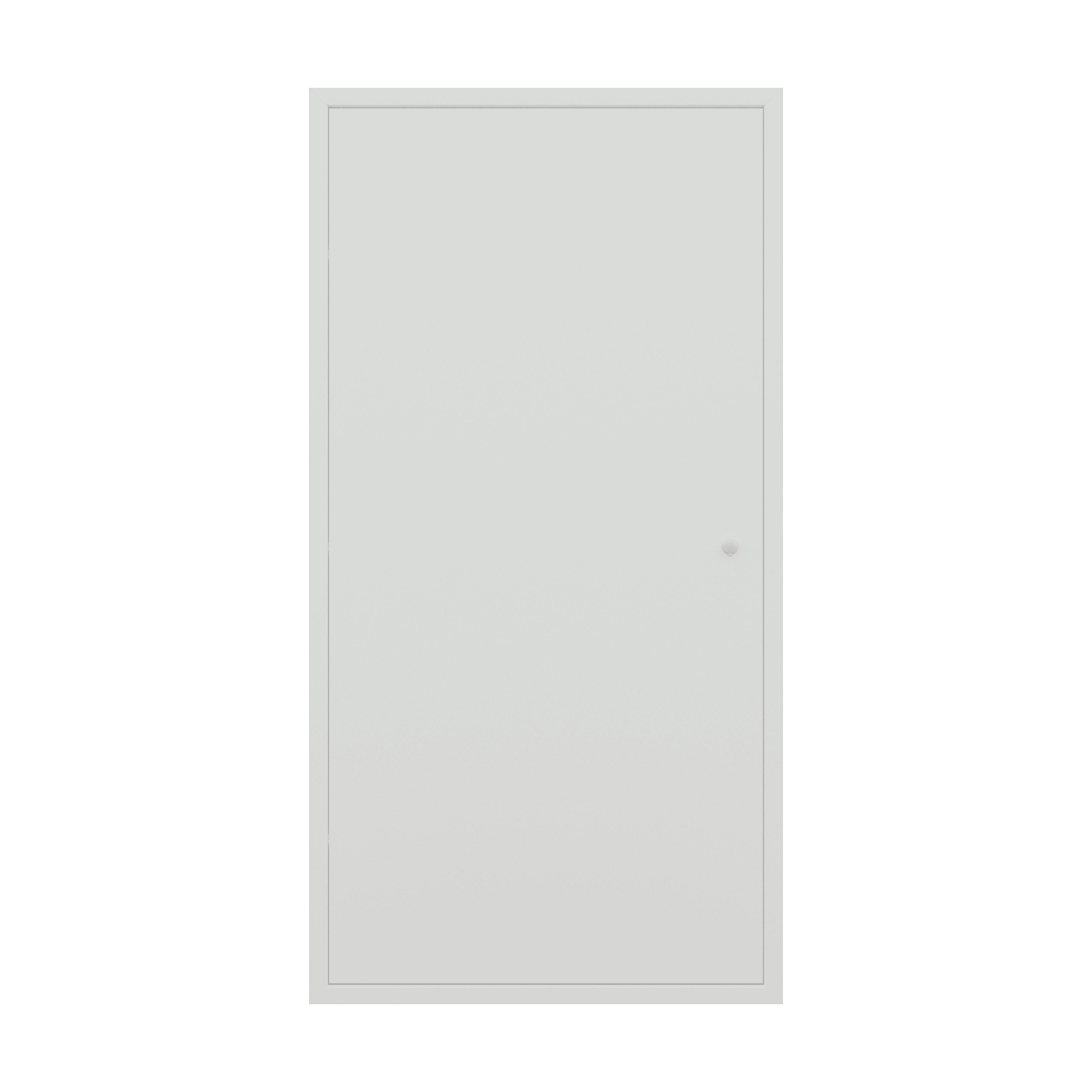 1200x600mm (HxW) RapidFit White Metal 2 Hour Rated Riser Door at ...
