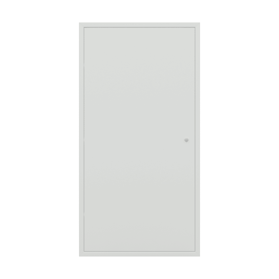 RapidFit White Metal 2 Hour Rated Riser Door with Euro Lock - Left ...