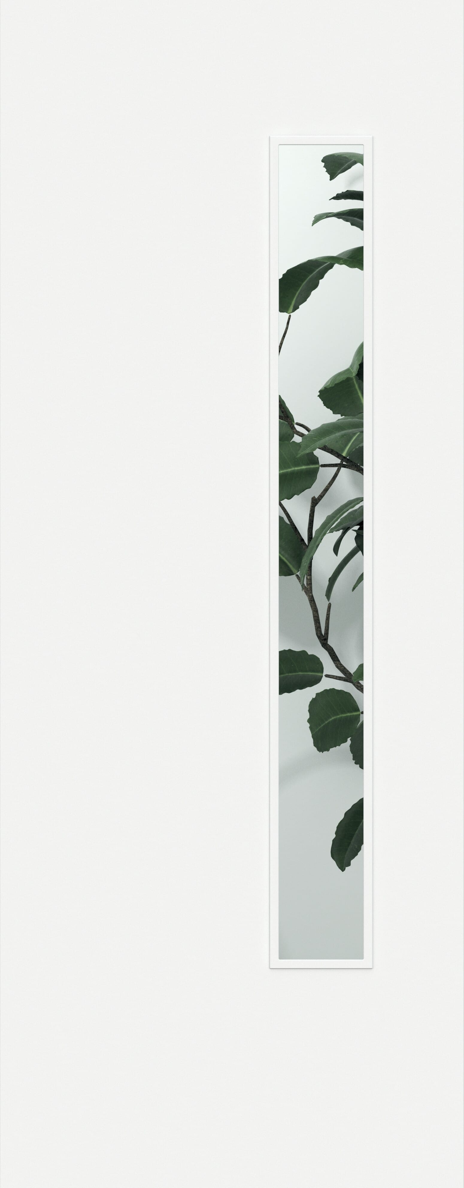 762x1981x44mm (30") Flush White Prefinished 1los Clear Glazed Fire Door ...