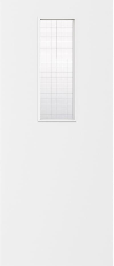 1981x610x44mm (24) Architectural Paint Grade White 14 Georgian Wired Glazed Fire Door Blank at ...