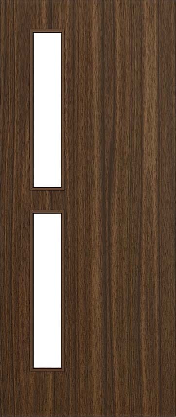 1981x610x44mm (24) Architectural Walnut 07 Clear Glazed - Prefinished ...