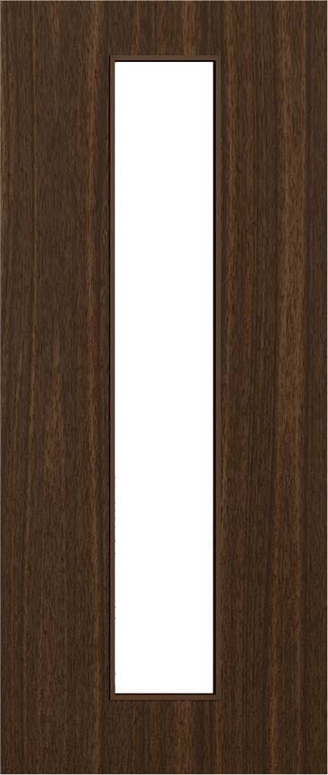 1981x610x44mm (24) Architectural Walnut 10 Clear Glazed - Prefinished ...