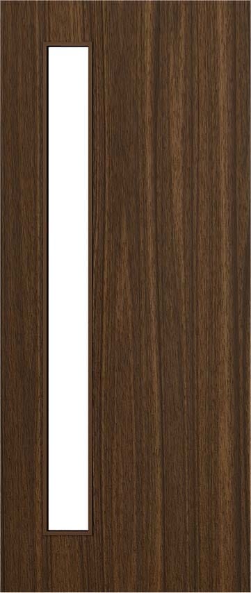 2040x826x54mm Architectural Walnut 06 Clear Glazed - Prefinished FD60 ...