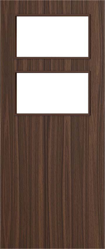 Architectural Walnut 02 Frosted Glazed - Prefinished Fire Door Blank at ...