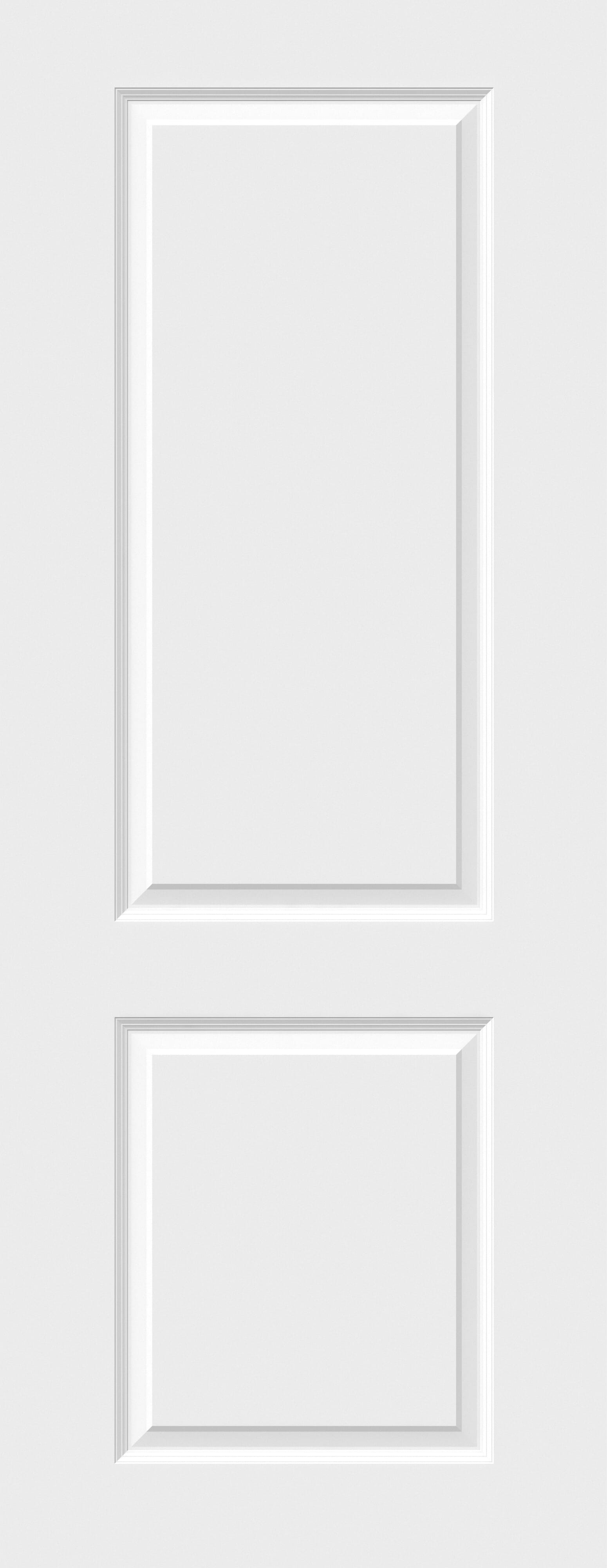 2040x726x44mm White Smooth 2 Panel Fire Door At Climadoor