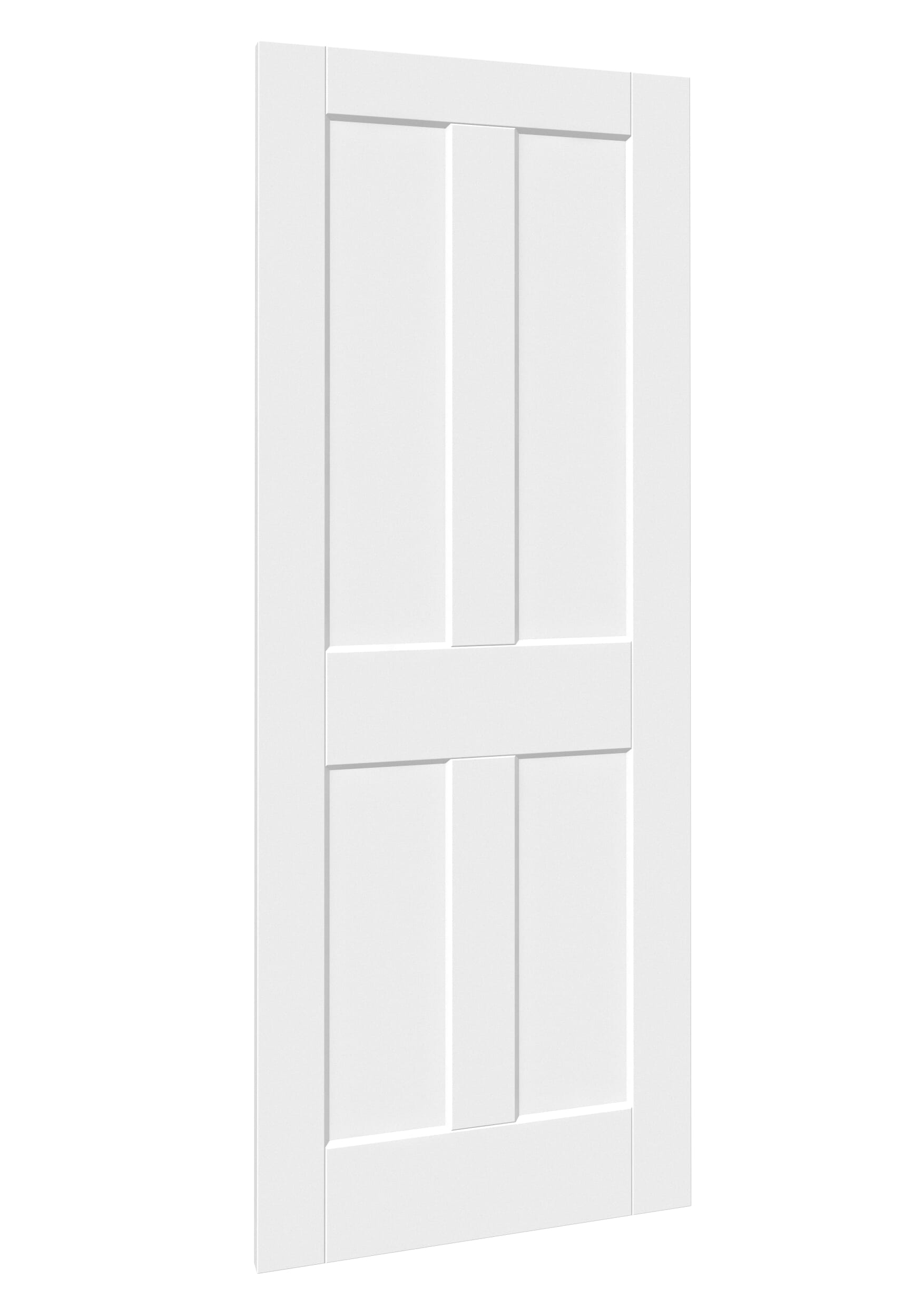 1981x838x44mm (33") White Smooth Flat 4 Panel Fire Door At Climadoor