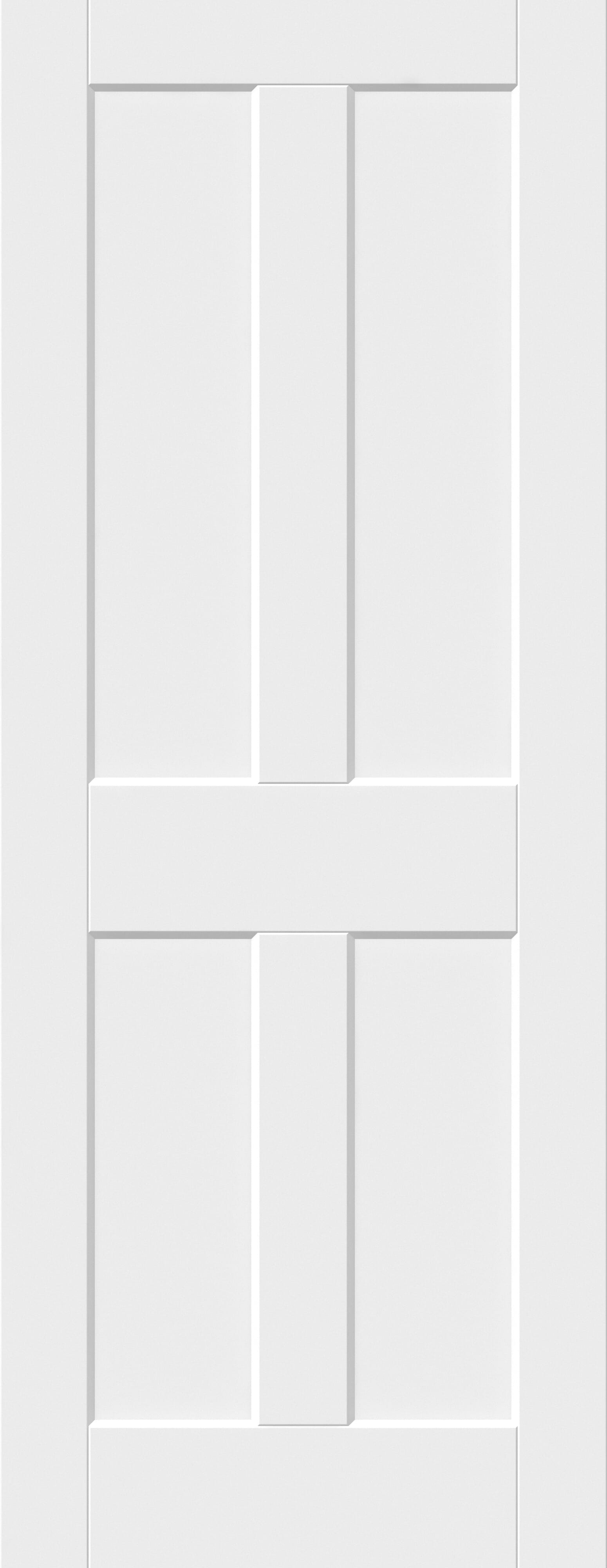 1981x762x44mm (30") White Smooth Flat 4 Panel Fire Door At Climadoor