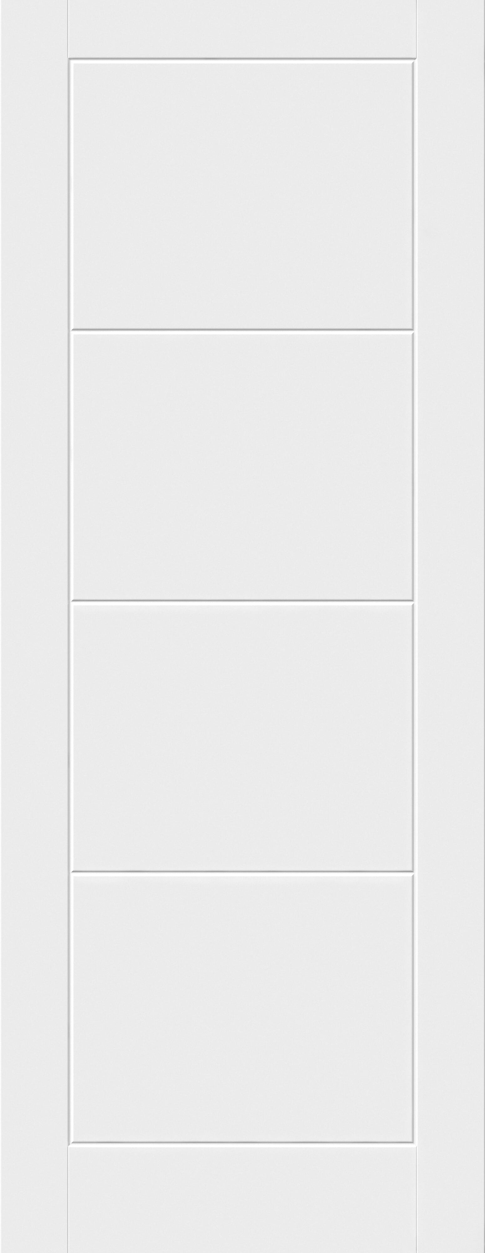 1981mm x 838mm x 44mm (33") White Smooth Ladder Fire Door at Vibrant Doors