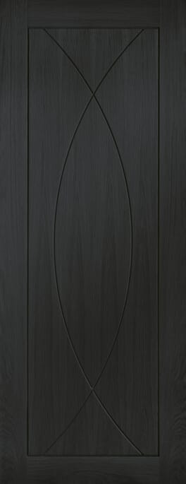Pesaro Oak - Black Prefinished FD30S PAS24 Door Set at Vivid Doors