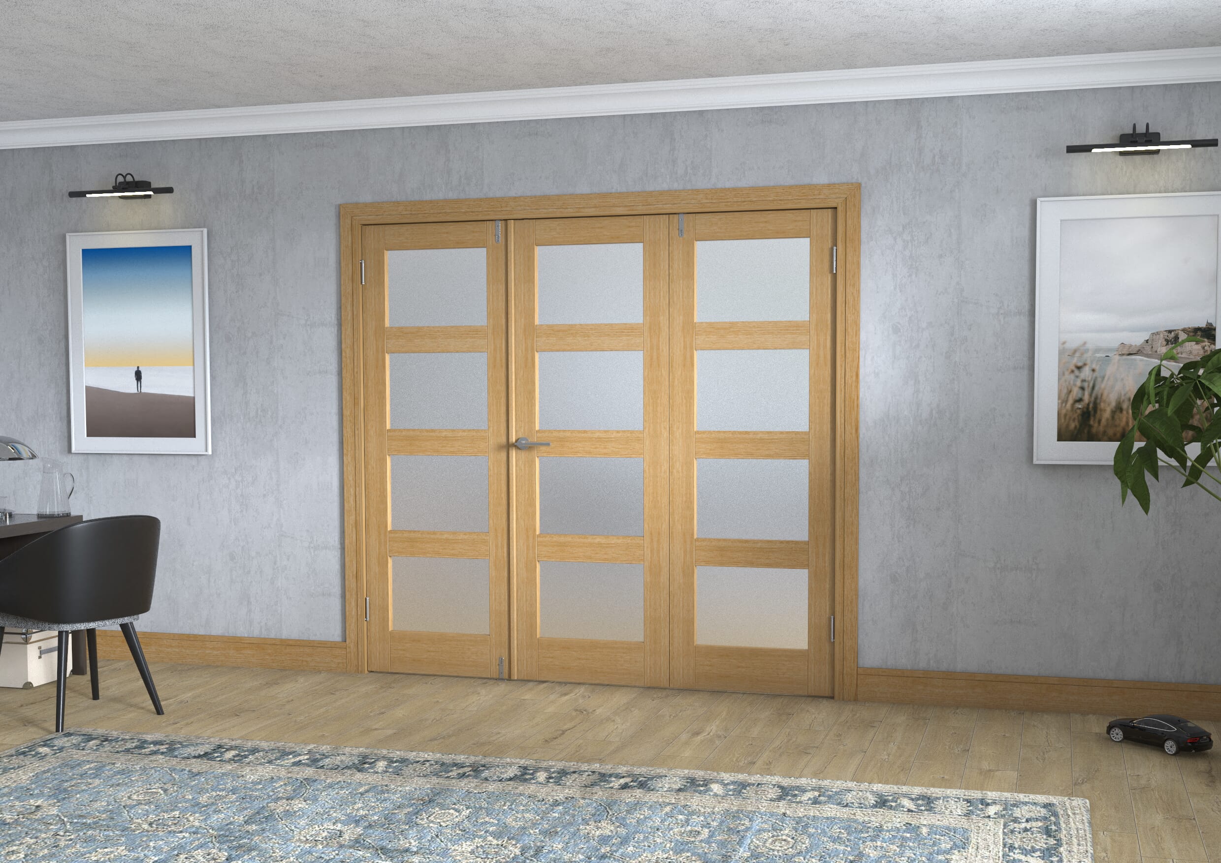 Oak Internal Bifold Doors - Vivid Doors