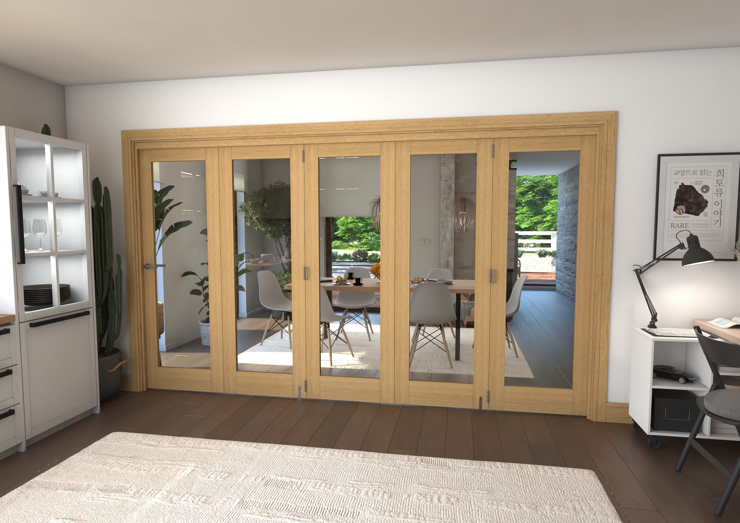Oak Internal Bifold Doors - Vivid Doors