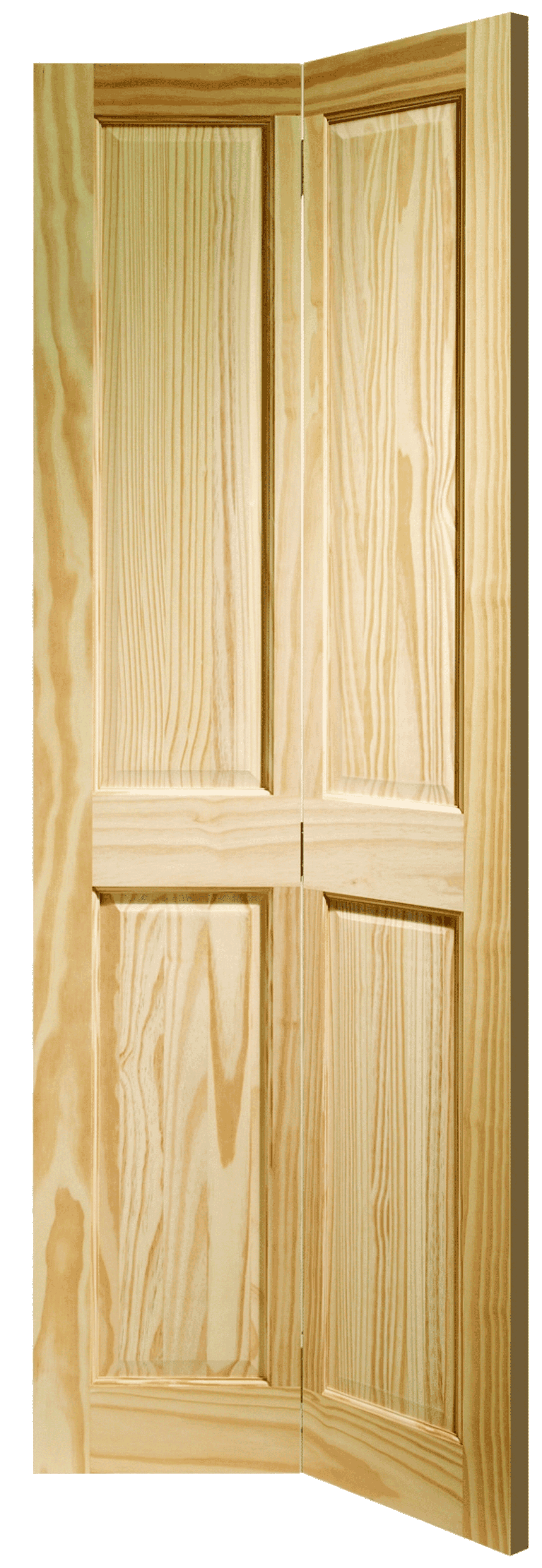 Victorian 4 Panel Clear Pine Internal Folding Doors at Vivid Doors