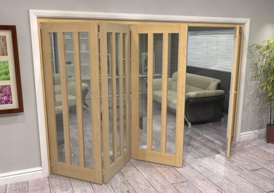 Internal Oak Bifold Doors - Oak Veneer Bifolds | Doors & More