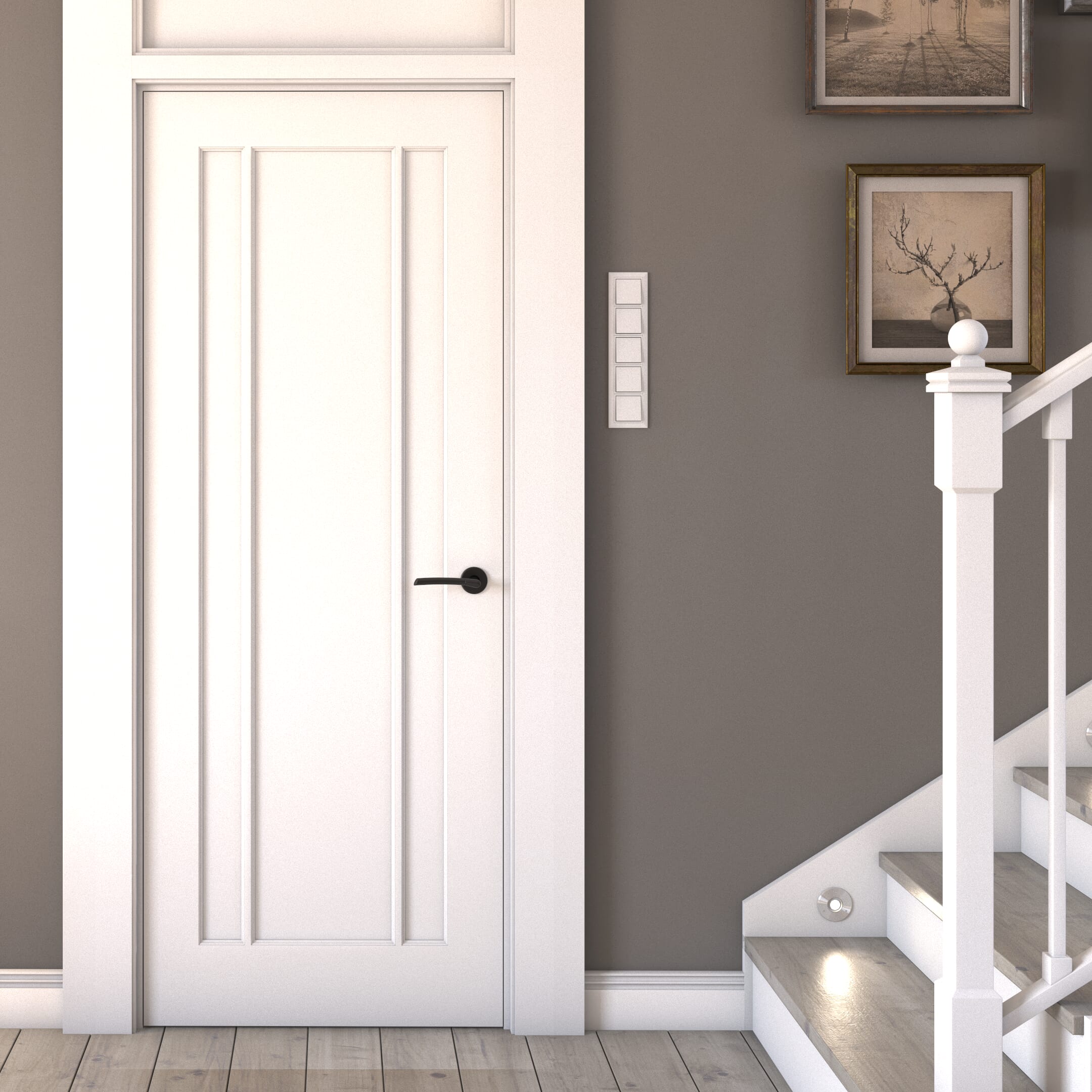 Lincoln White 3 Panel Internal Doors at Vivid Doors