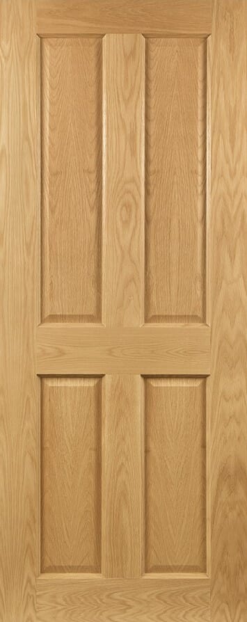 Bury 4 Panel Oak - Prefinished Internal Doors at Vivid Doors