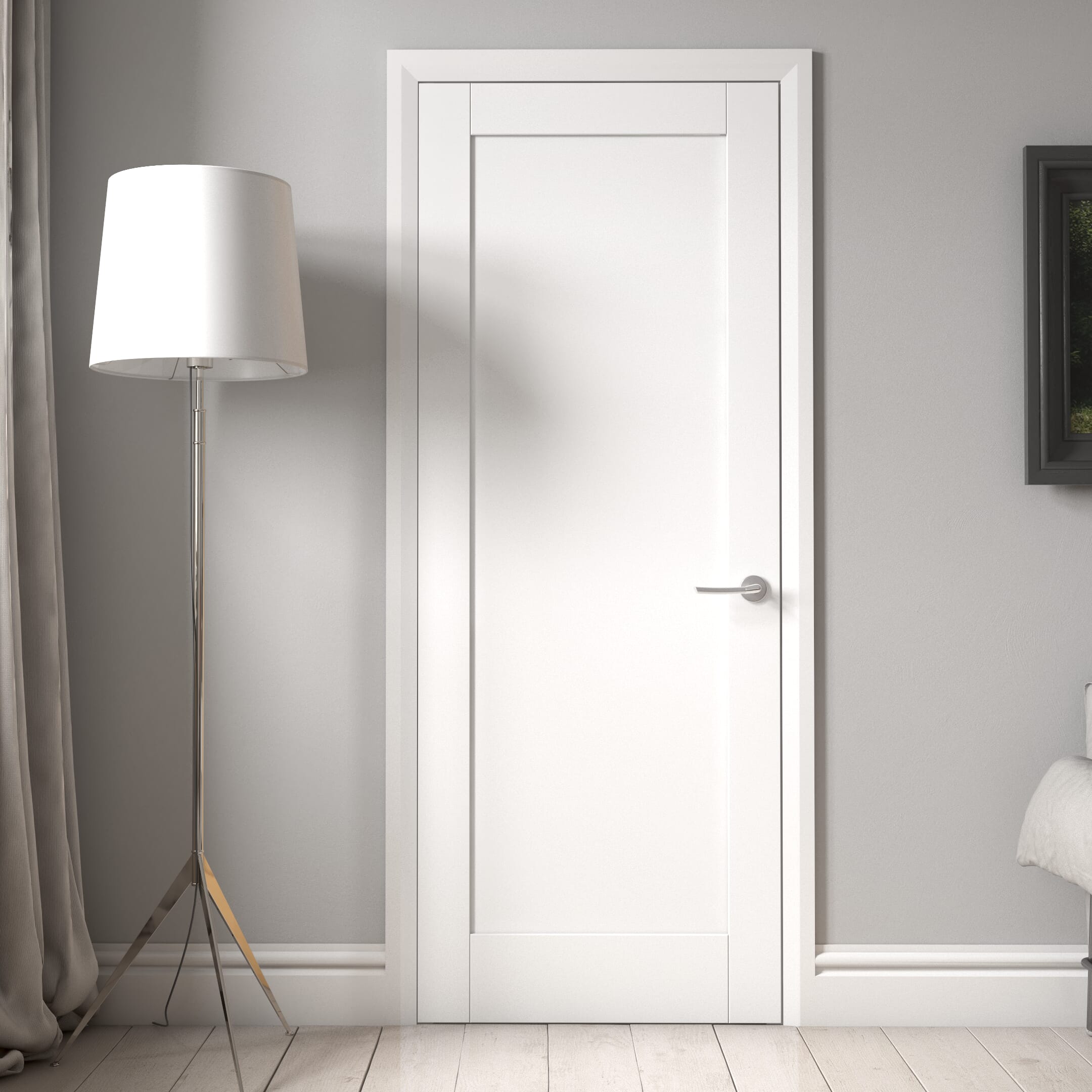 1981x762x35mm (78x30") White Shaker 1 Panel Internal Door | VS301P