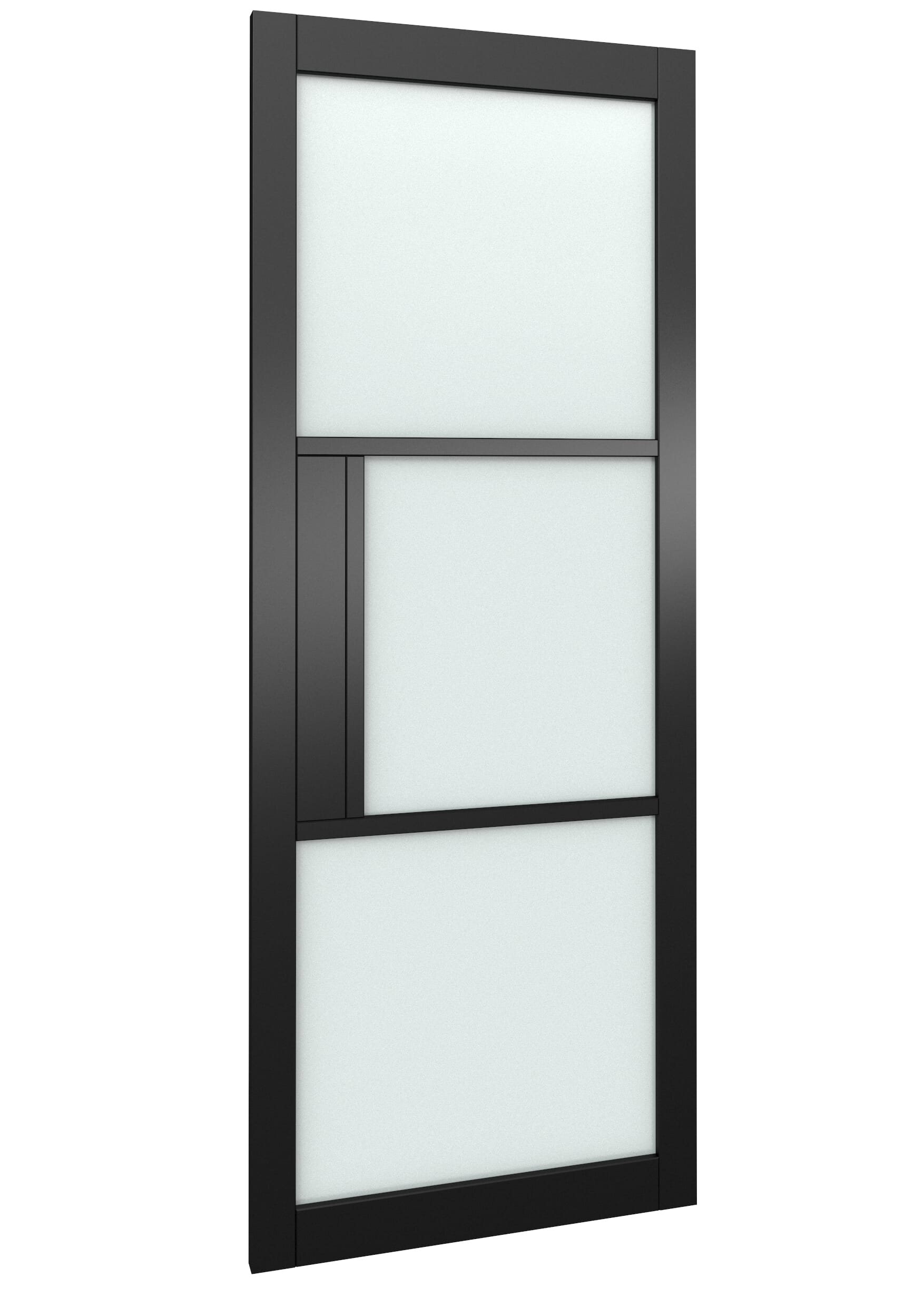 1981 x 762 x 35mm Heritage Black Frosted Glass Internal Doors at ...