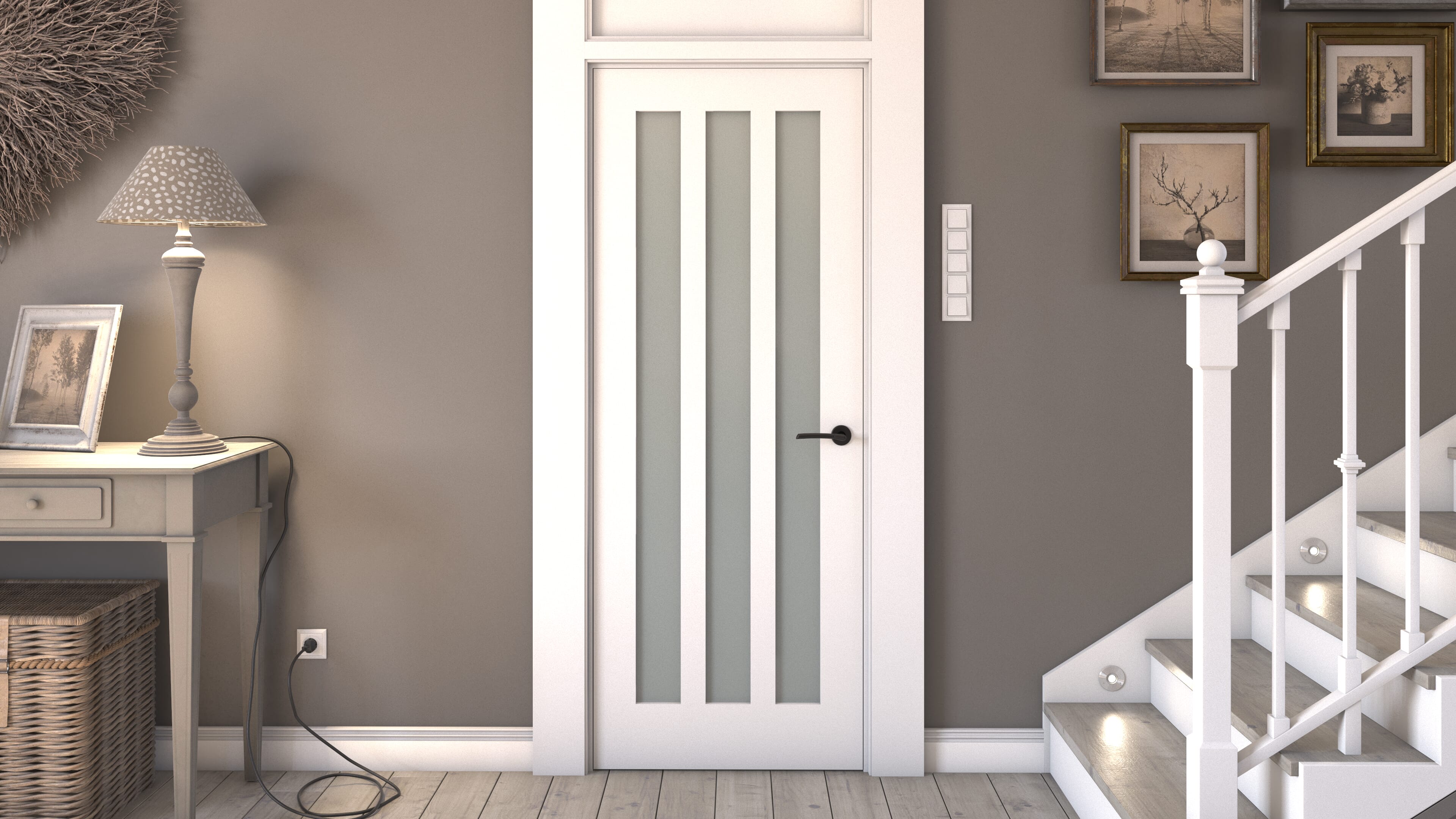 686x1981x35mm (27") Aston - Frosted Glass White Internal Doors at ...