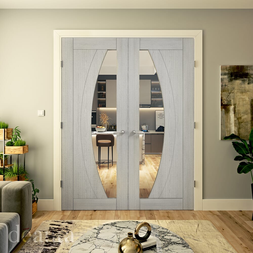 Ravello Light Grey Ash Glazed - Prefinished Internal Doors at Vibrant Doors