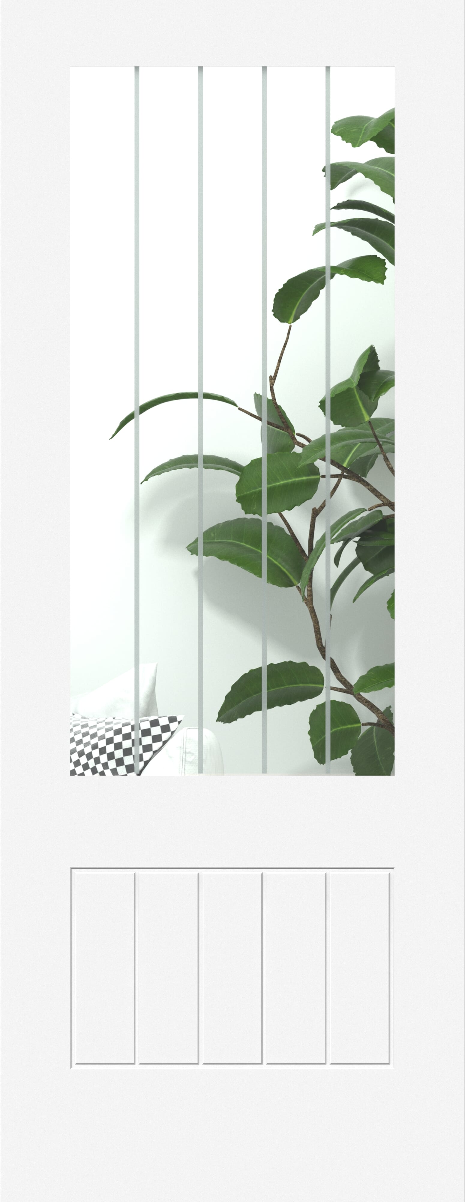 Suffolk White Prefinished Fire Door at Vivid Doors